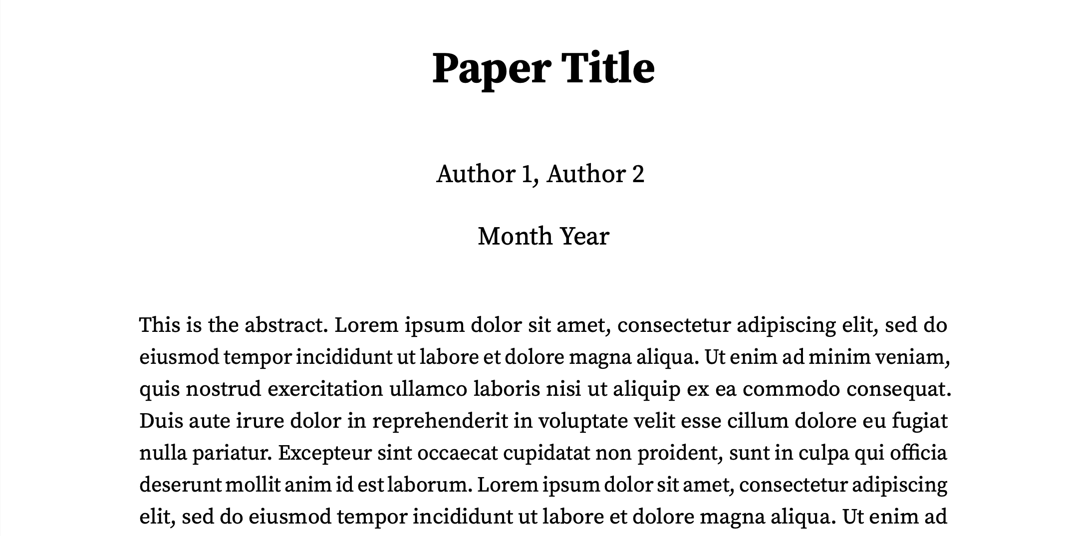 Minimalist LaTeX Template for Academic Papers | Tung-Chun Chang